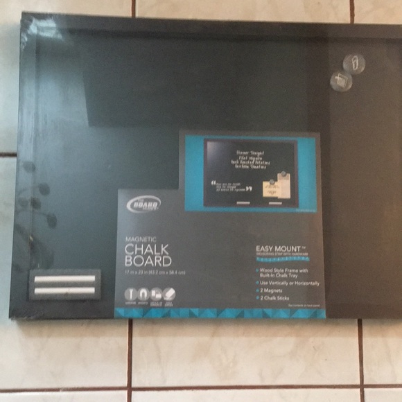 Other | Nwt Magnetic Chalk Board 17x23 | Poshmark